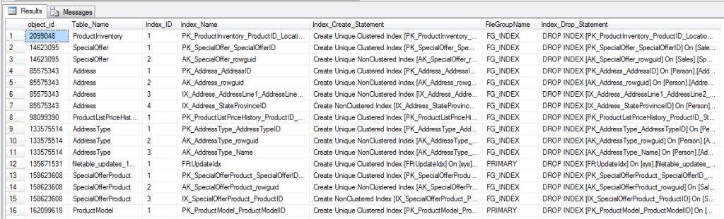 Generate Script To drop and Recreate all index in Database | Sql Server